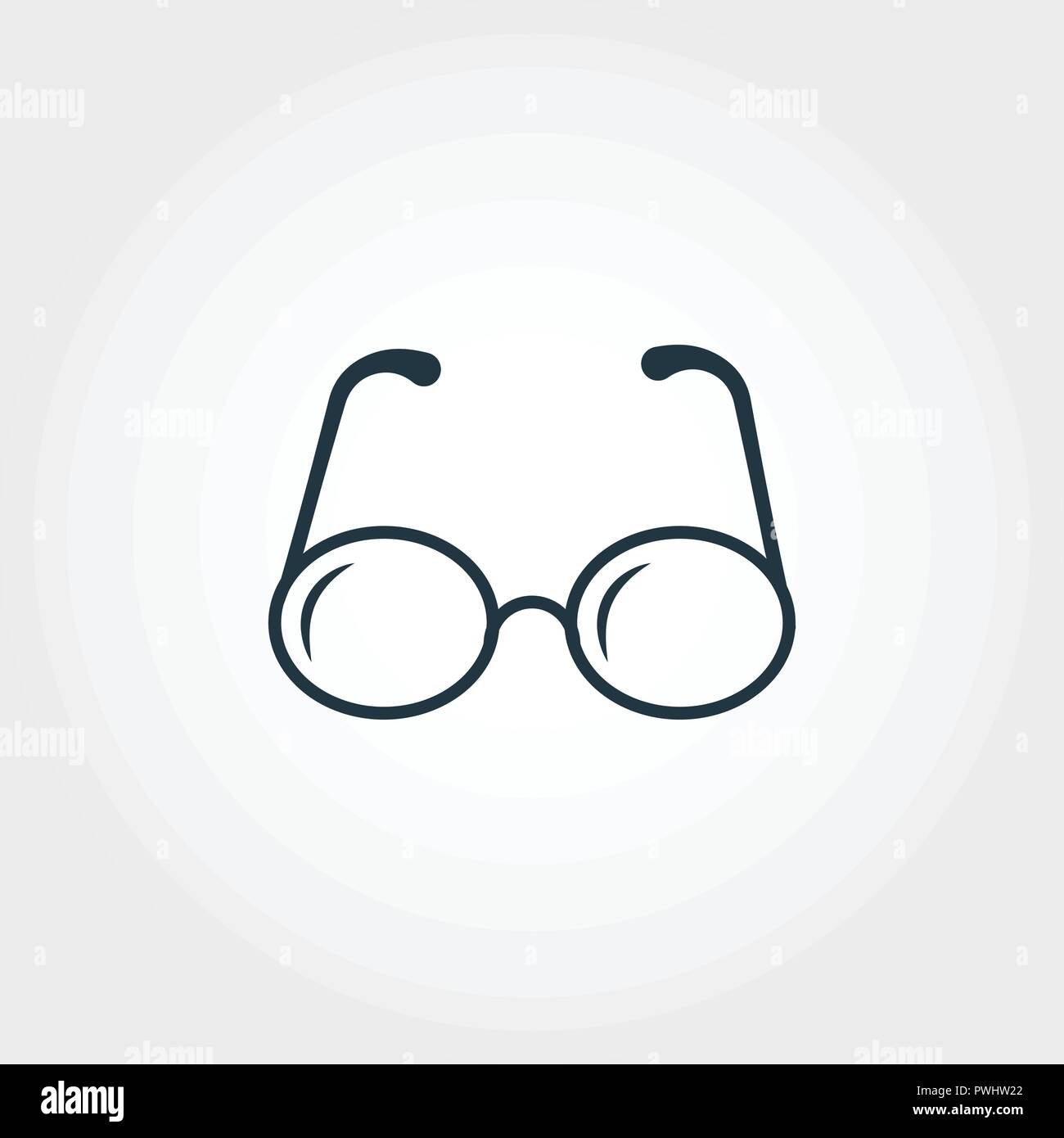 Glasses icon. Premium monochrome design from education icons collection ...