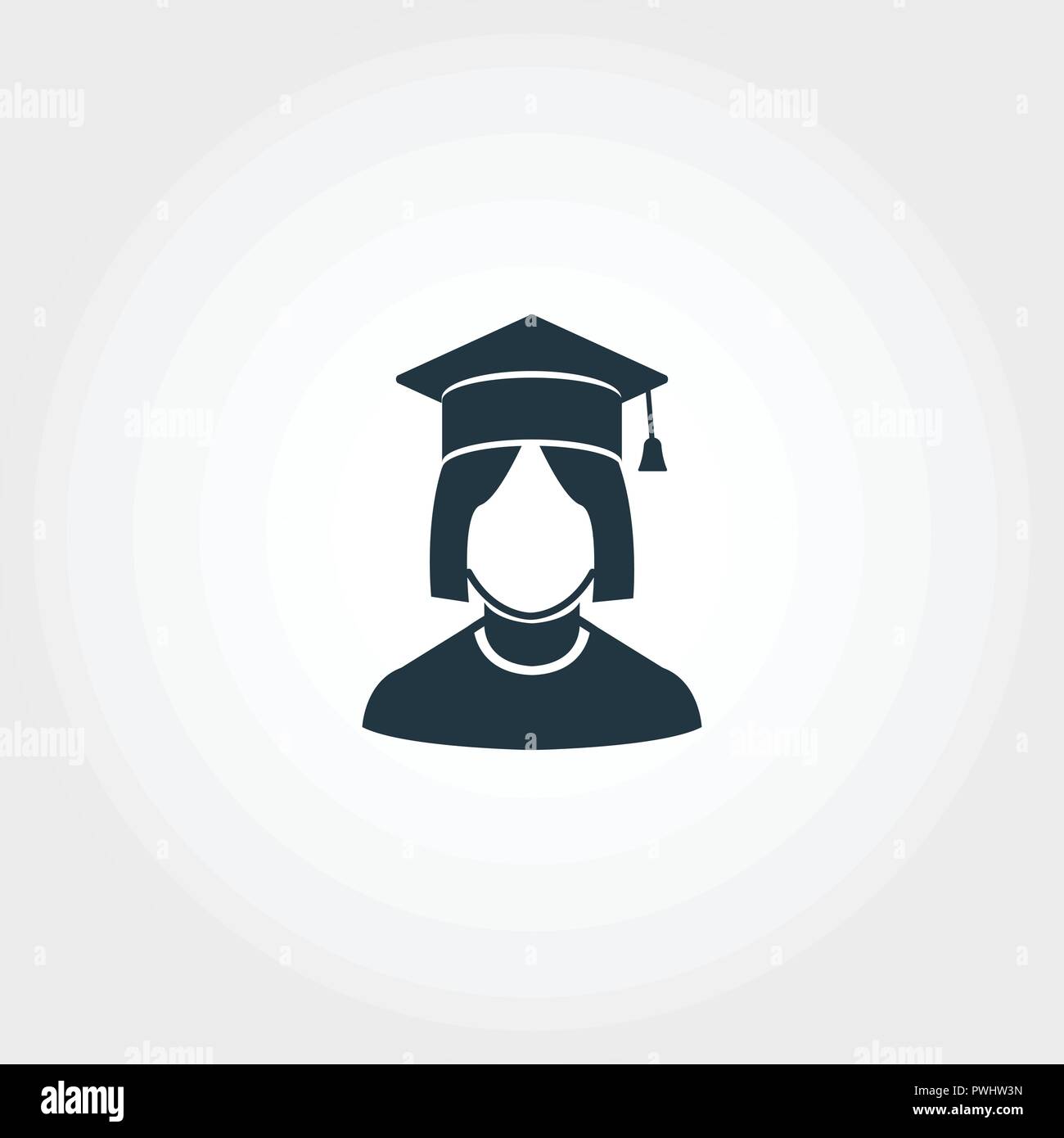 Student Girl icon. Premium monochrome design from education icons ...