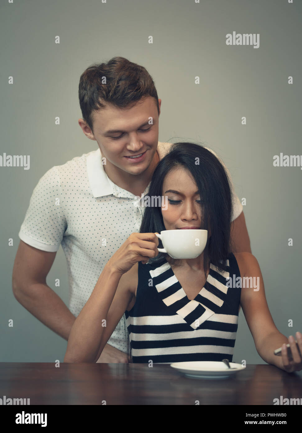 Romantic time loving couple hi-res stock photography and images - Alamy