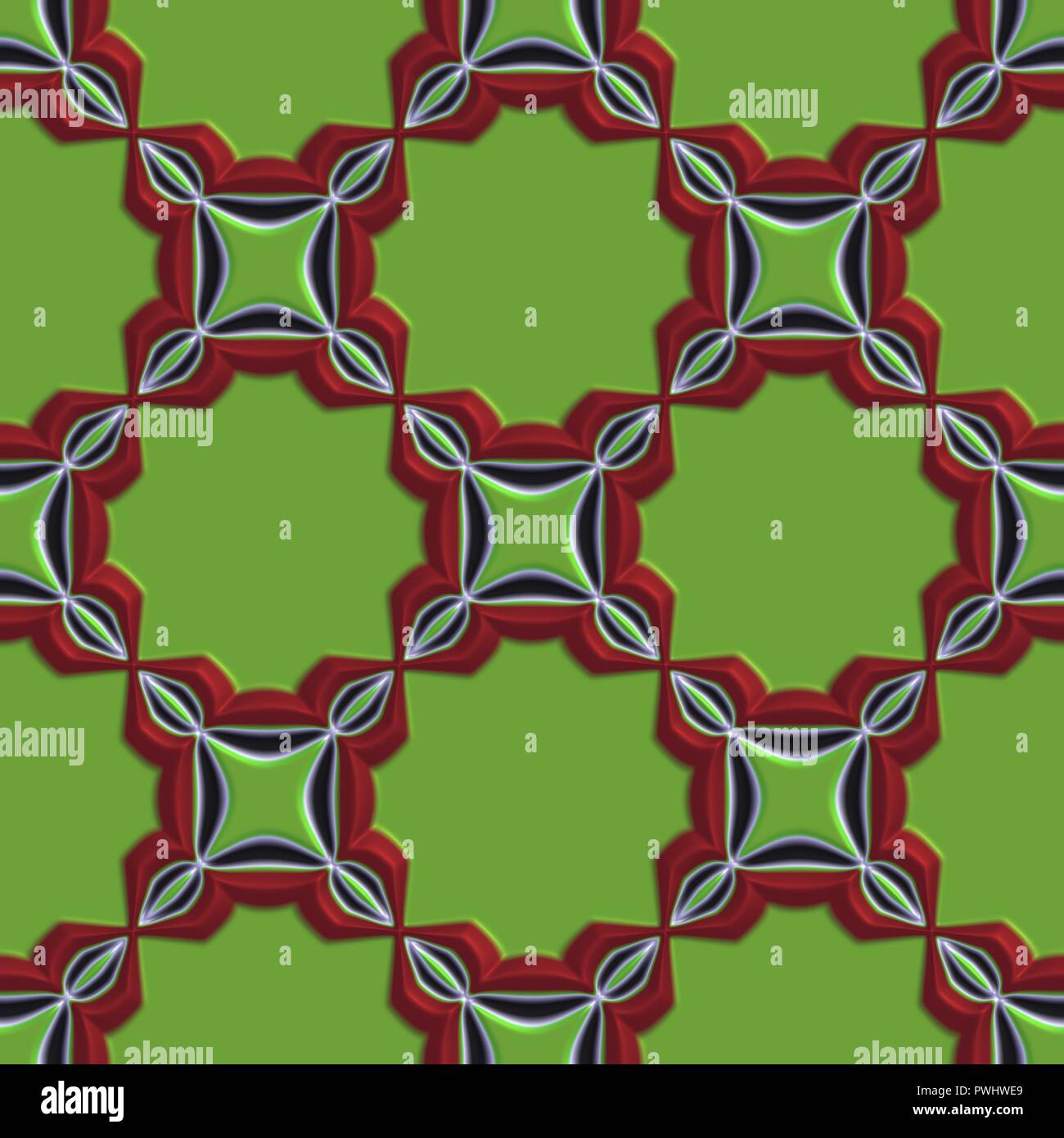 3D effect seamless background, wallpaper decoration pattern Stock Photo ...