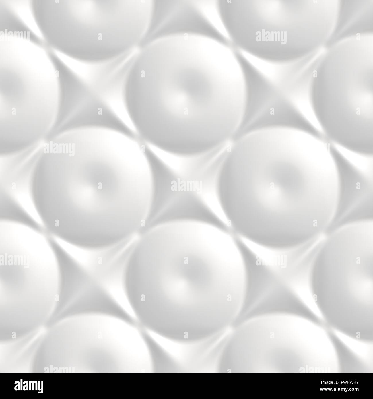 3D effect seamless background, white wallpaper decoration pattern Stock ...