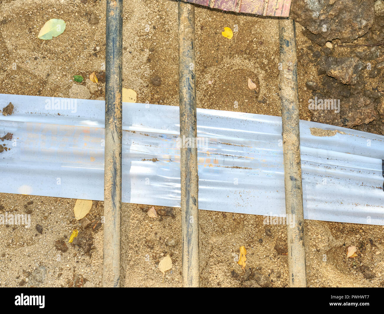 Building of lines of metallic and fiber optic cables construction of ...