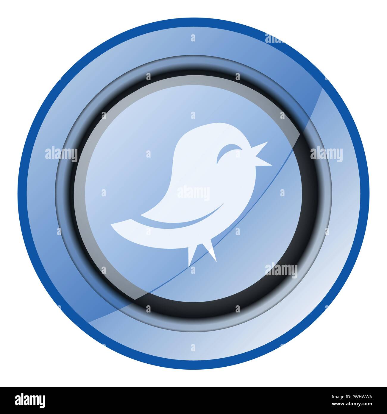 twitter bird social media vector icon Stock Vector Image & Art - Alamy