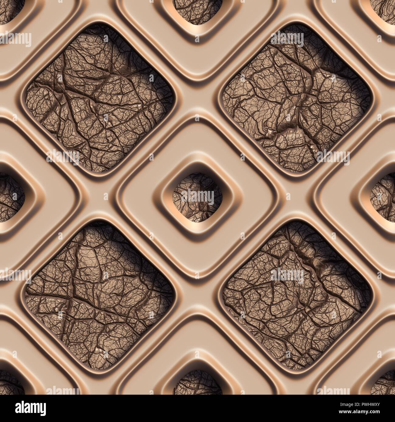 3D effect seamless background, wallpaper decoration pattern Stock Photo ...