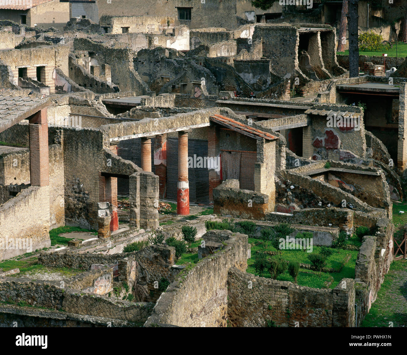 Italy. Herculaneum. Ancient Roman town. Campania Stock Photo - Alamy