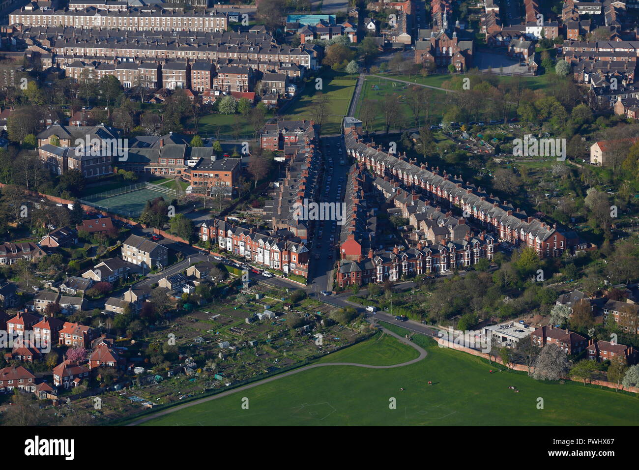 A housing estate from above, York, North Yorkshire Stock Photo - Alamy