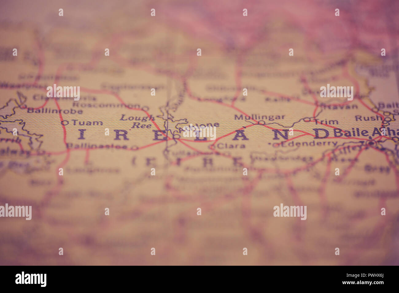 Vintage Road Map Background