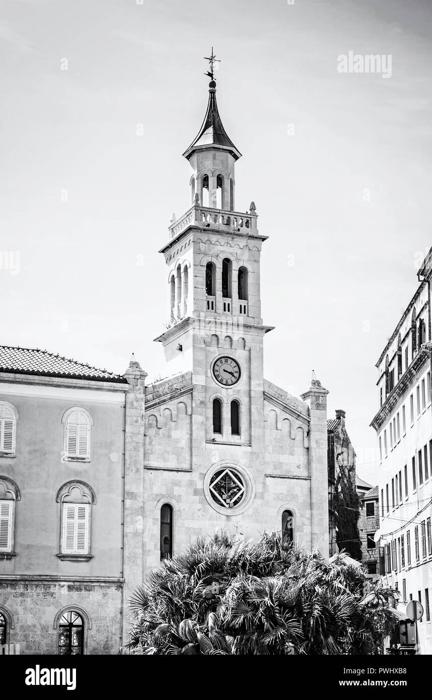 St. Luke church in Split, Croatia. Religious architecture. Travel ...