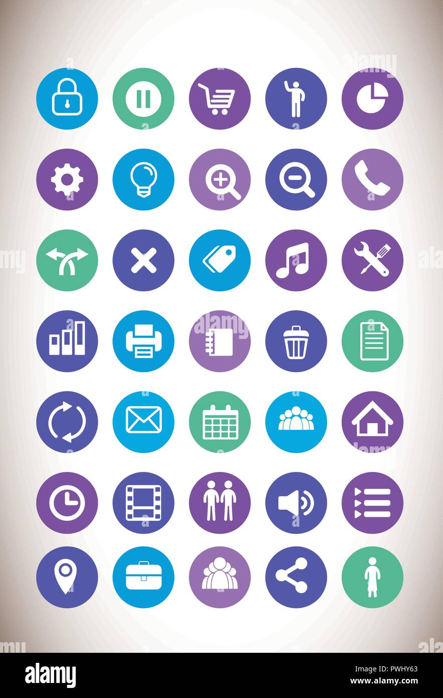 Vector icon set Stock Vector Image & Art - Alamy