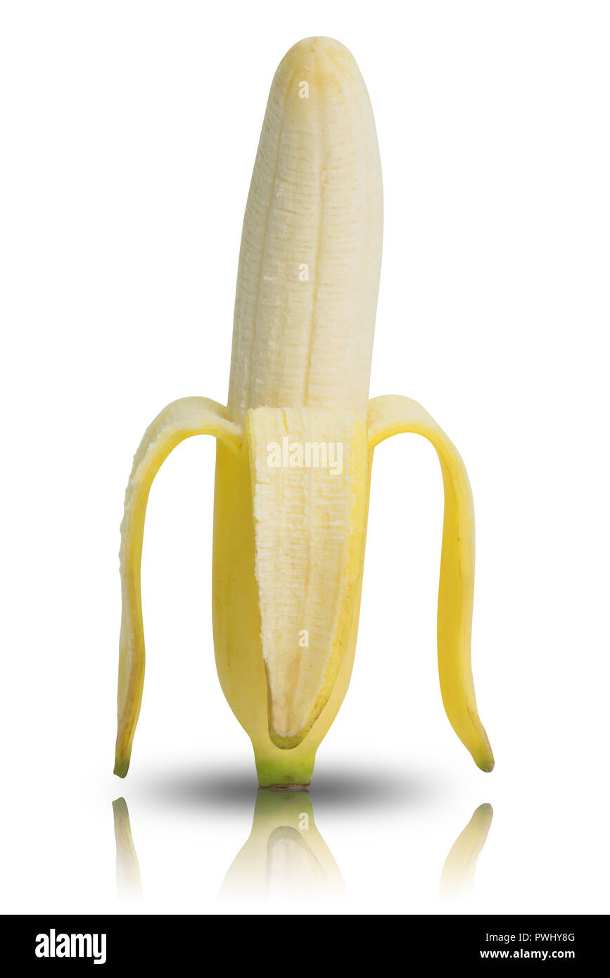 banana isolated on white background with clipping path Stock Photo - Alamy