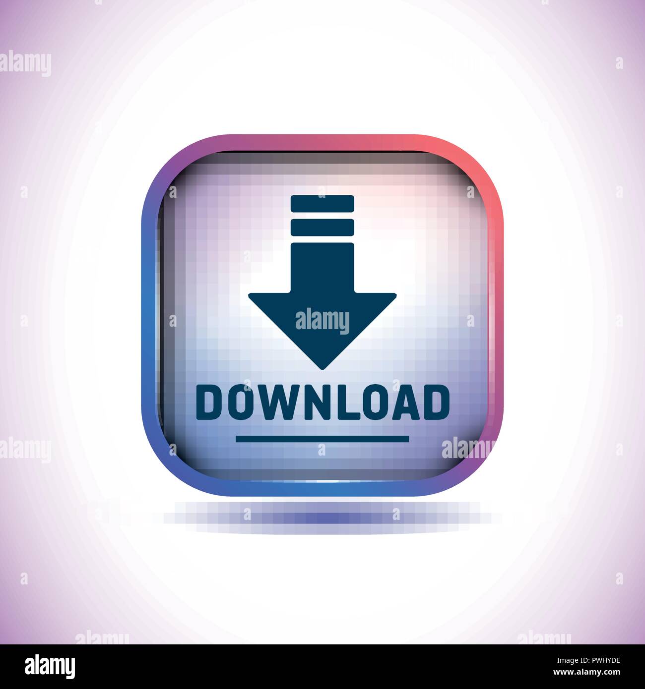 Download and upload button vector Stock Vector Image & Art - Alamy