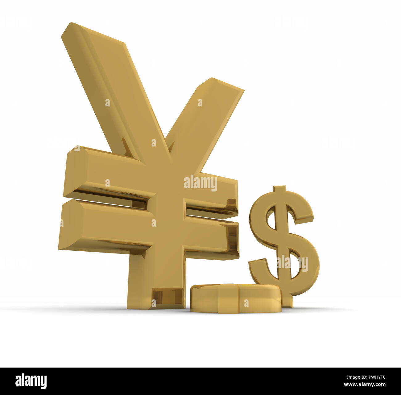 US and Chinese Trade 3d illustration Stock Photo - Alamy