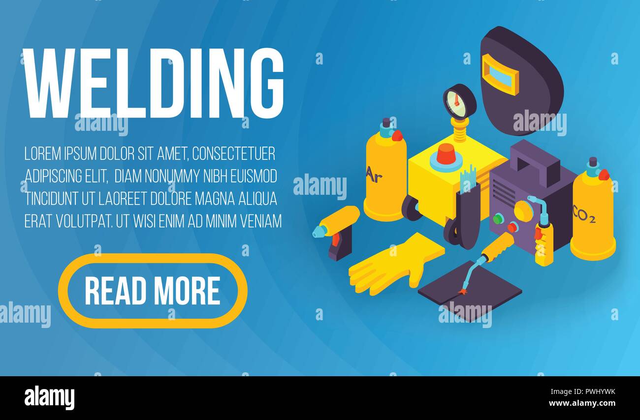 Welding concept banner, isometric style Stock Vector Image & Art - Alamy