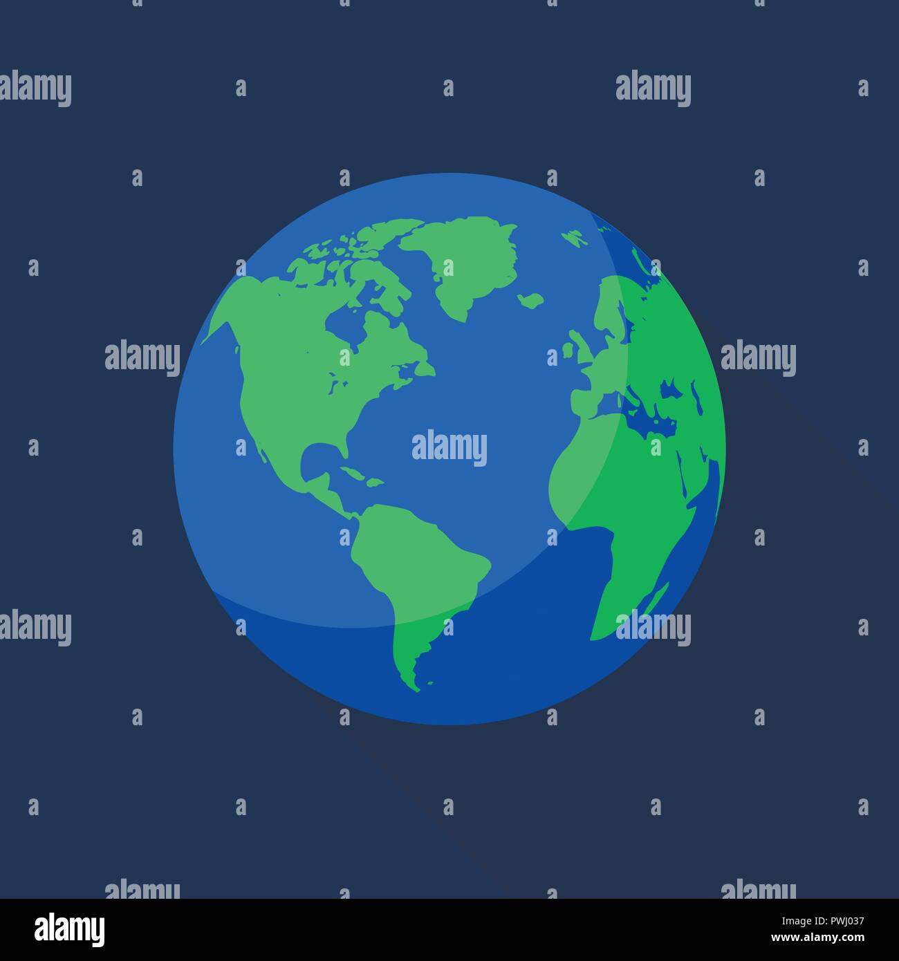 Earth space planet icon, flat style Stock Vector Image & Art - Alamy