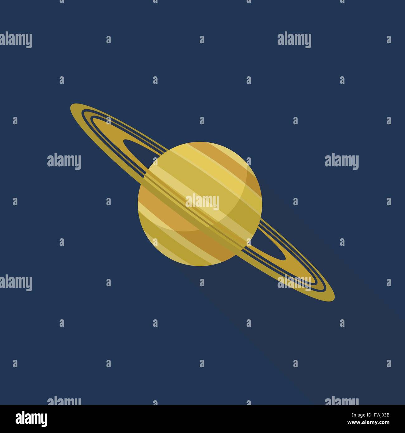 Saturn planet icon, flat style Stock Vector Image & Art - Alamy