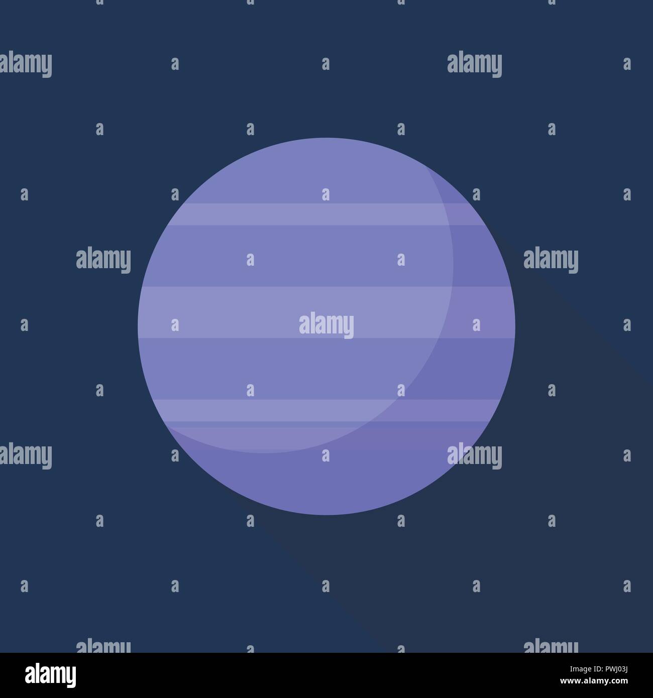 Neptune planet icon, flat style Stock Vector Image & Art - Alamy