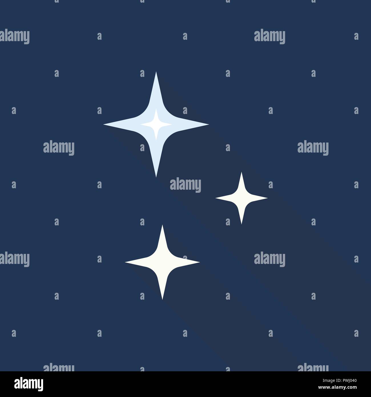 Space stars icon, flat style Stock Vector Image & Art - Alamy