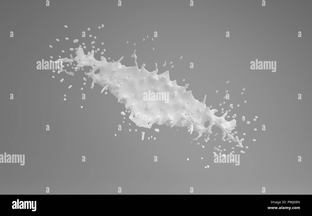 water splash with clipping path, 3D image render Stock Photo - Alamy