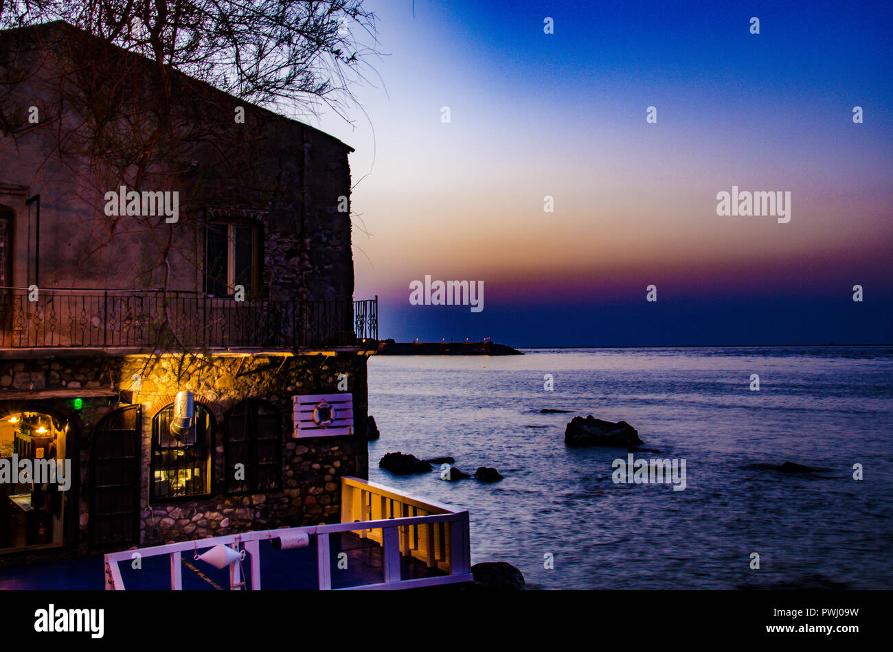 Chianalea - Italy - May 2018: Historical Building on the sea Stock ...
