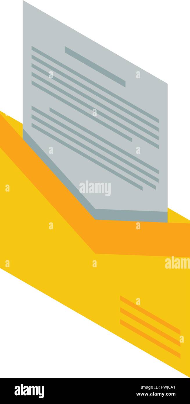 Open email icon, isometric style Stock Vector Image & Art - Alamy