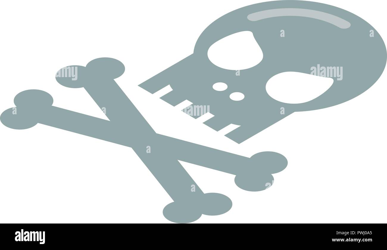Skull bone icon, isometric style Stock Vector Image & Art - Alamy