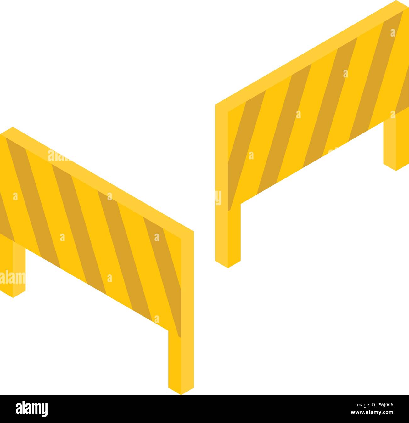 Road block icon, isometric style Stock Vector Image & Art - Alamy