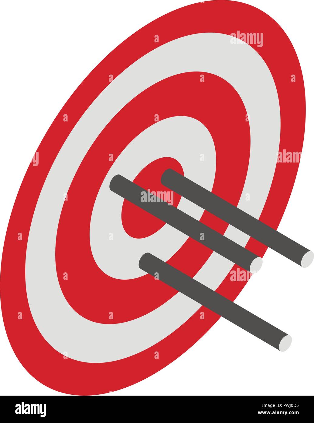 Archery board shooting target arrow Cut Out Stock Images & Pictures - Alamy