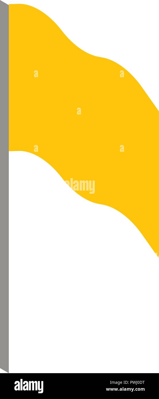 Yellow flag icon, isometric style Stock Vector Image & Art - Alamy