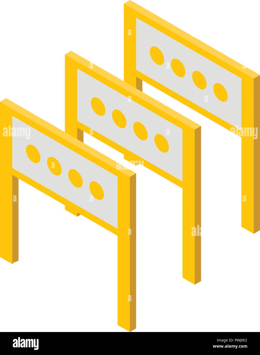 Road barrier icon, isometric style Stock Vector Image & Art - Alamy