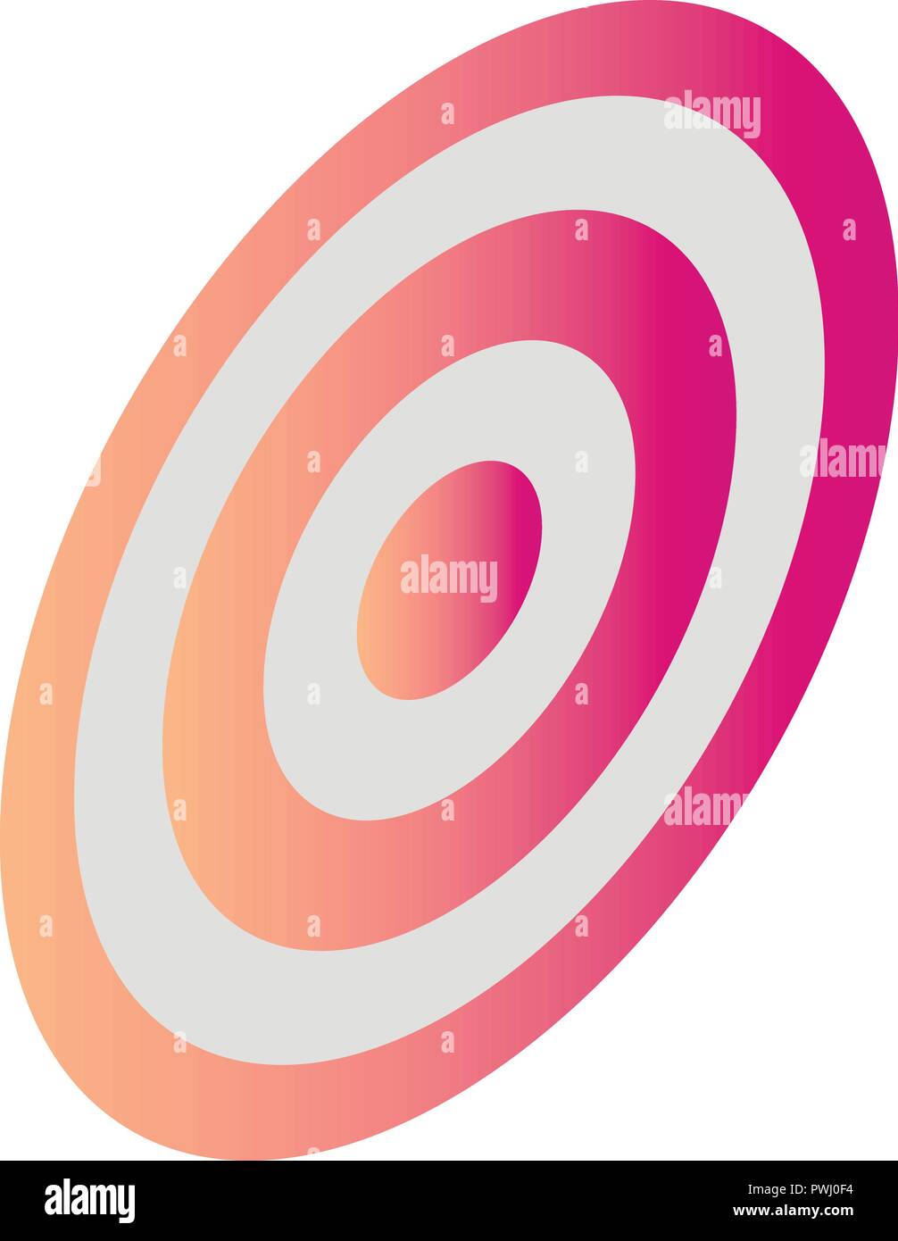 Arch target icon, isometric style Stock Vector Image & Art - Alamy