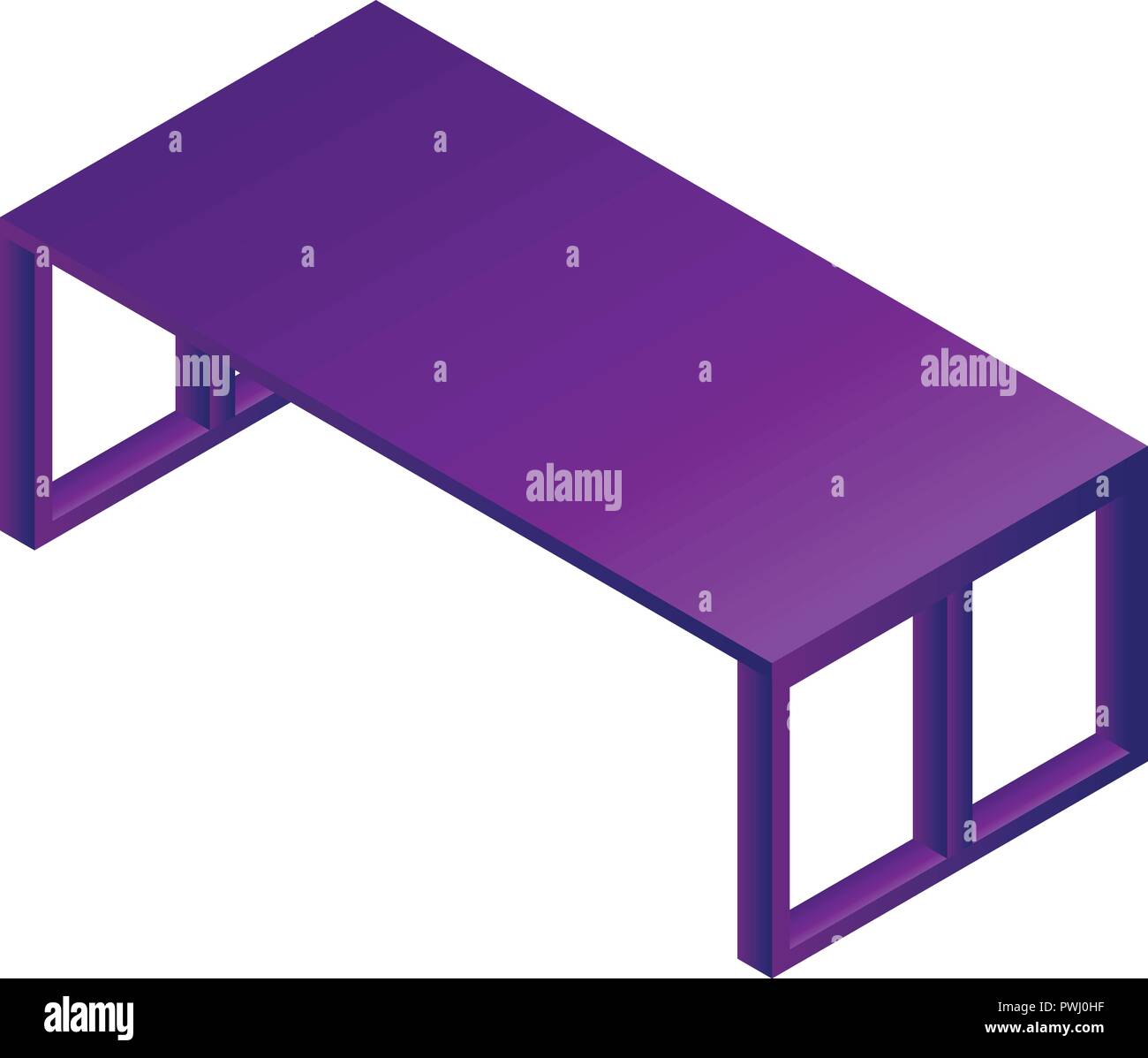 Modern office table icon, isometric style Stock Vector Image & Art - Alamy