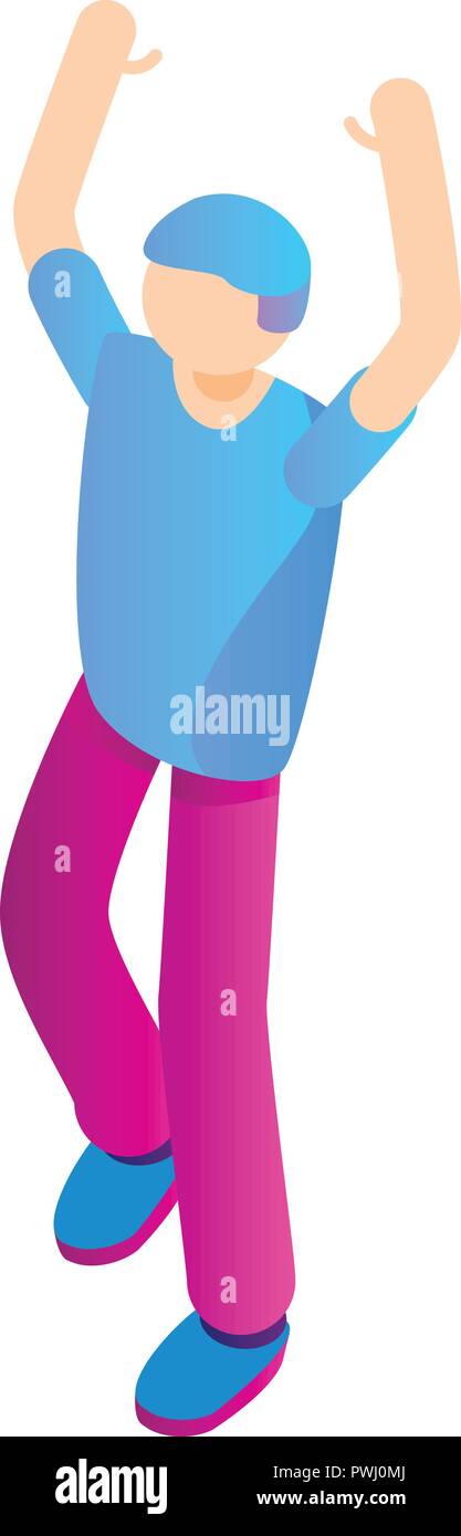 Man hands up icon, isometric style Stock Vector Image & Art - Alamy