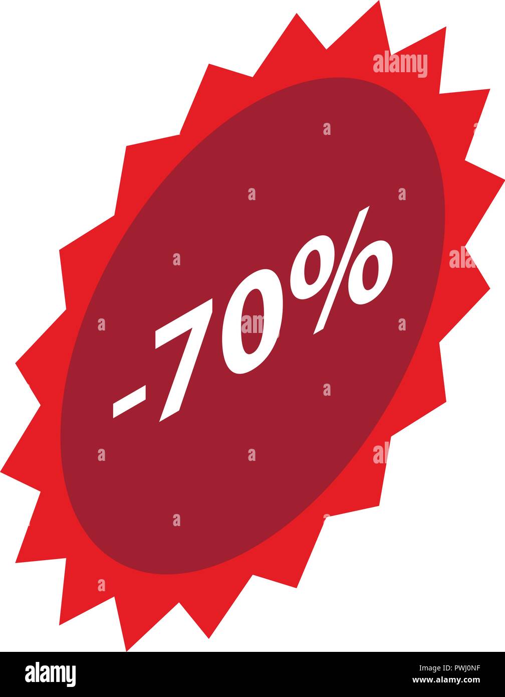 Minus 70 percent sale Stock Vector Images - Alamy