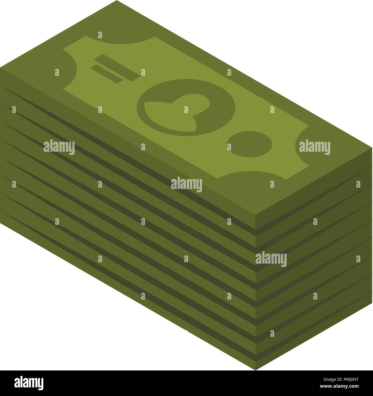 Dollar stack icon, isometric style Stock Vector Image & Art - Alamy