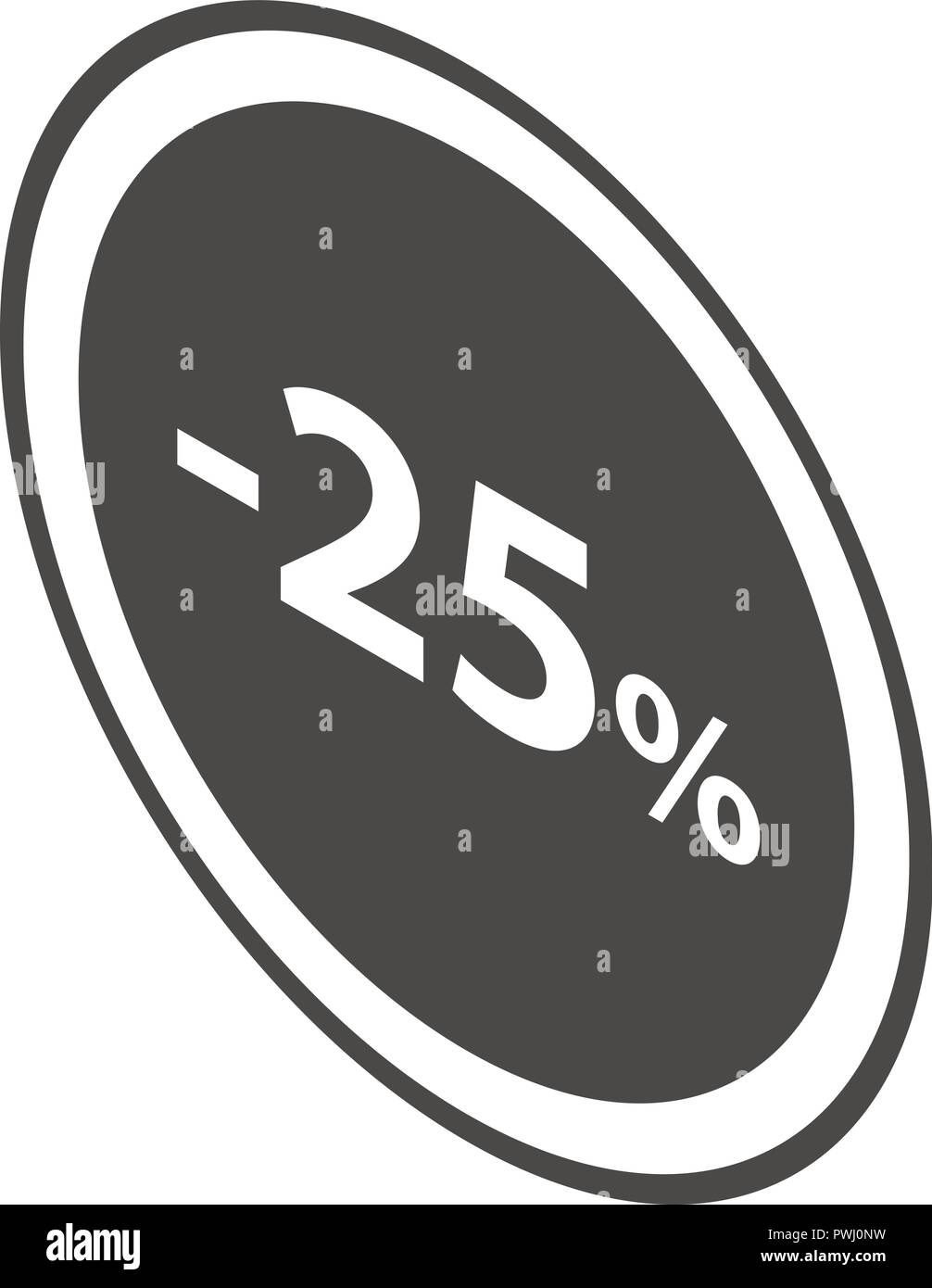 25 percent symbol 3d Stock Vector Images - Alamy