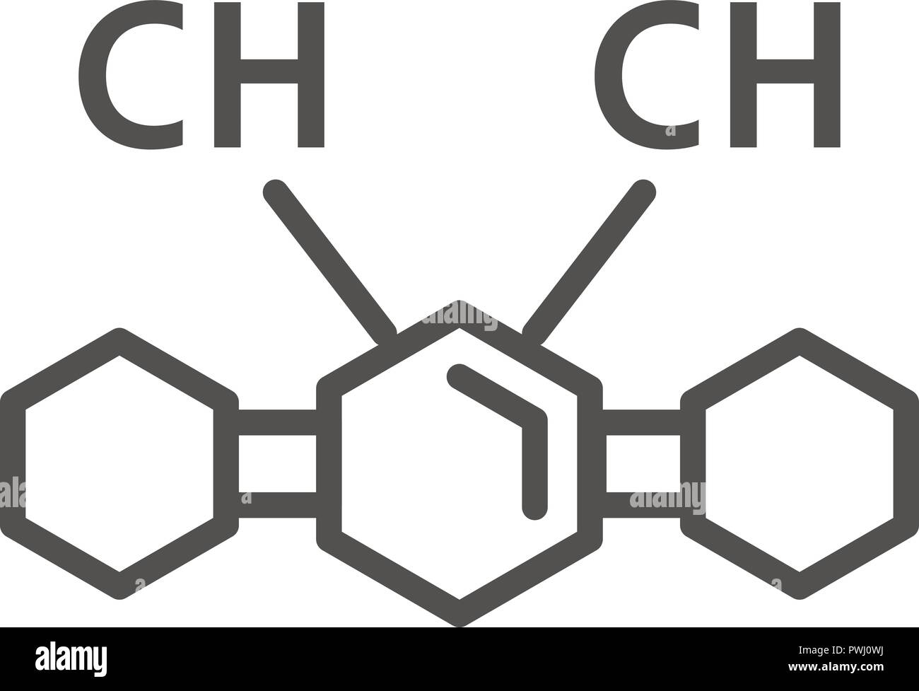 Benzene line structure hi-res stock photography and images - Alamy