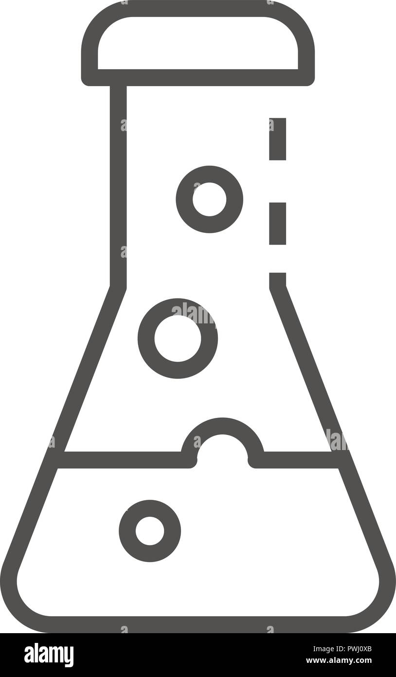 Boiling flask icon, outline style Stock Vector Image & Art - Alamy