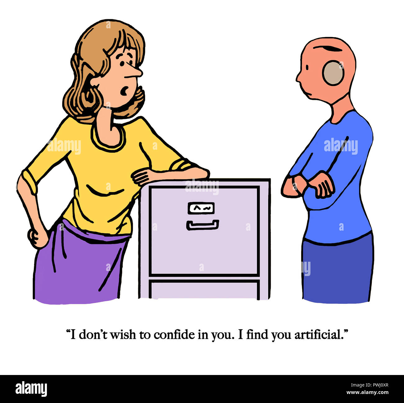 Woman worker cartoon hi-res stock photography and images - Alamy
