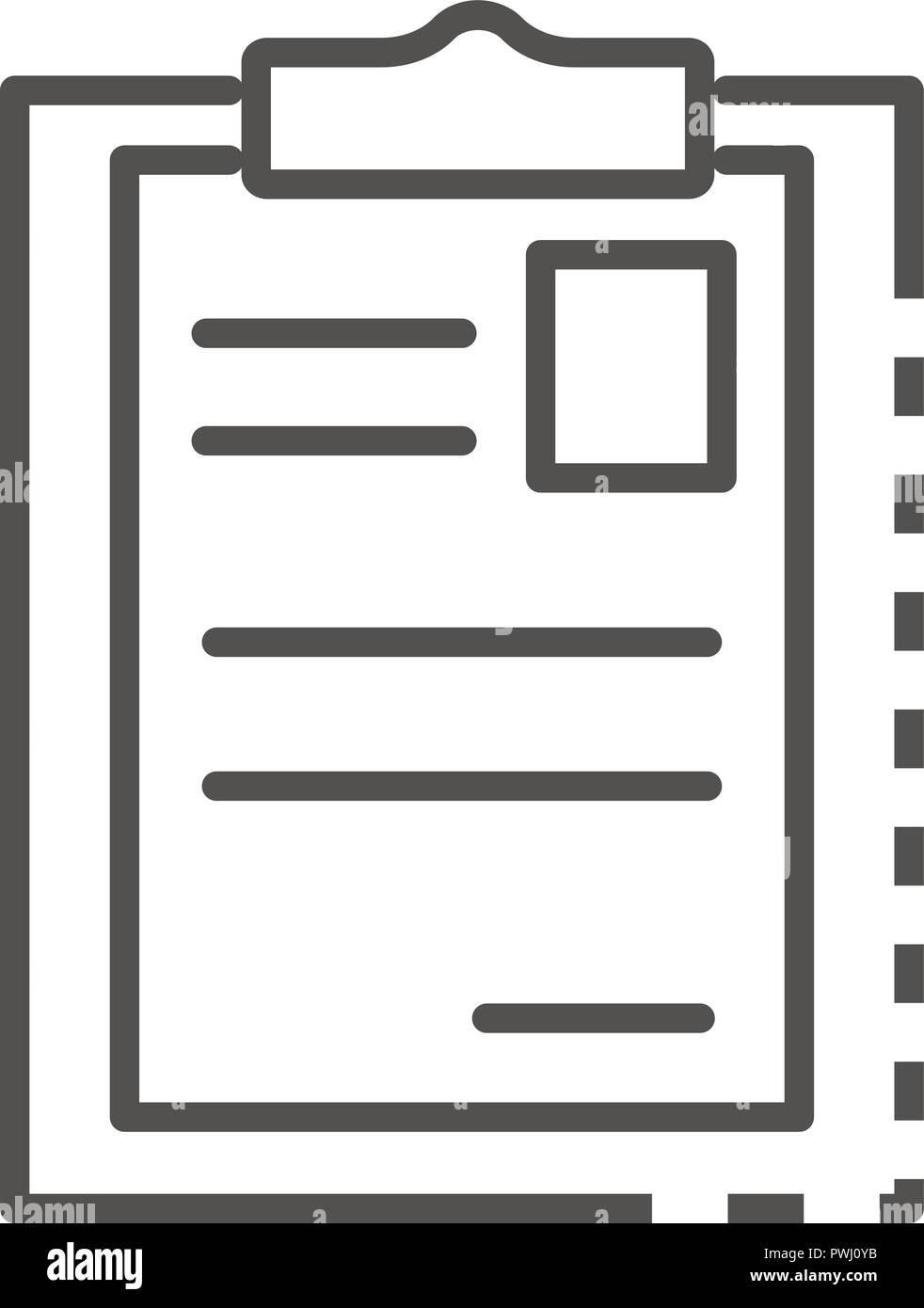Paper holder icon, outline style Stock Vector Image & Art - Alamy