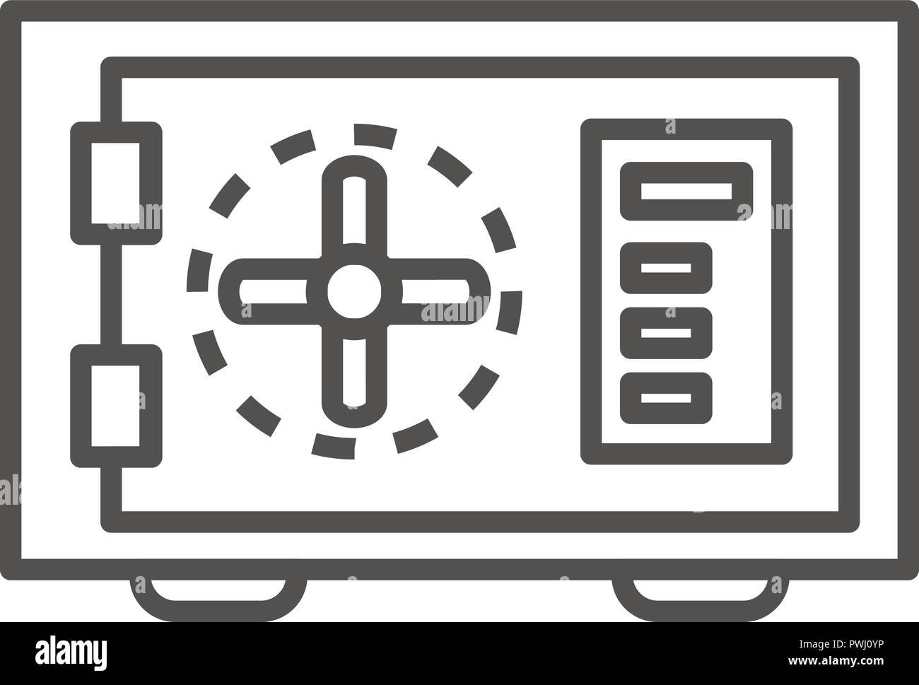 Small money safe box Stock Vector Images - Alamy
