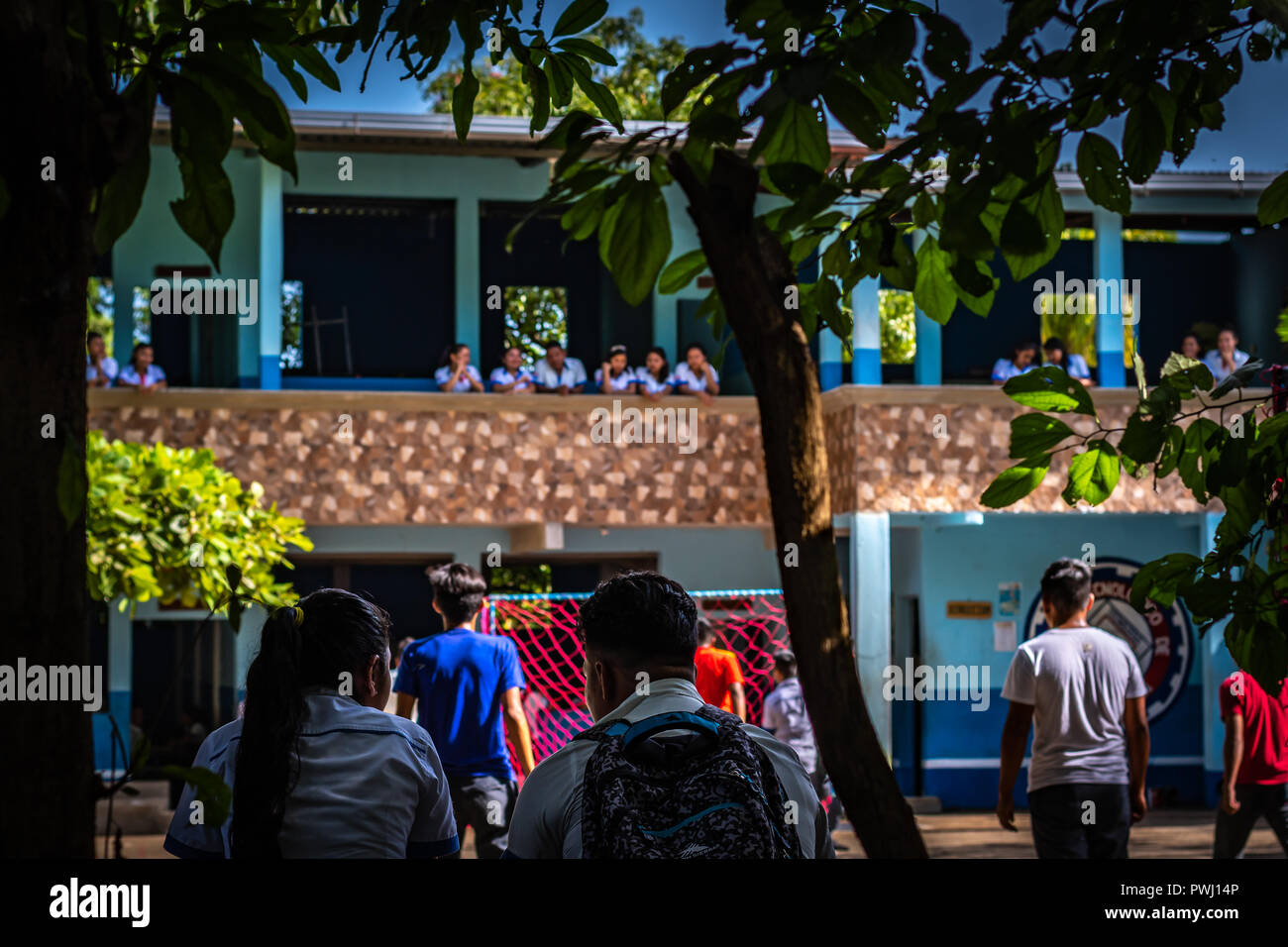 students playing soccer on recess in guatemala Stock Photo - Alamy