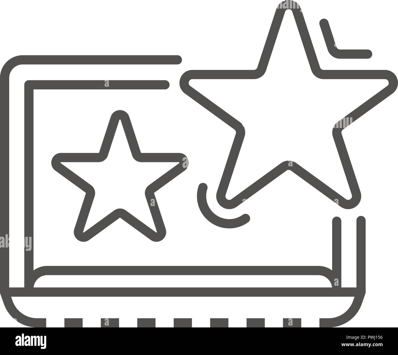 Computer monitor star on Stock Vector Images - Alamy