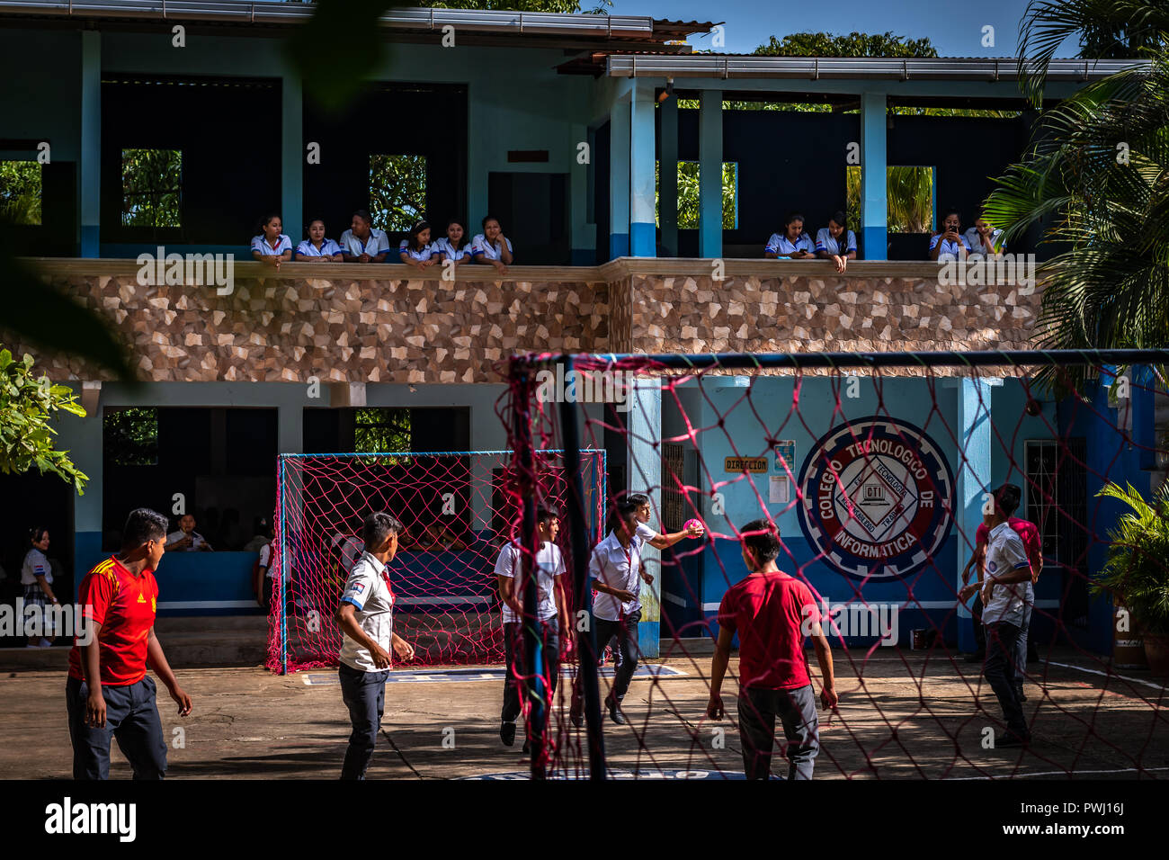 students playing soccer on recess in guatemala Stock Photo - Alamy