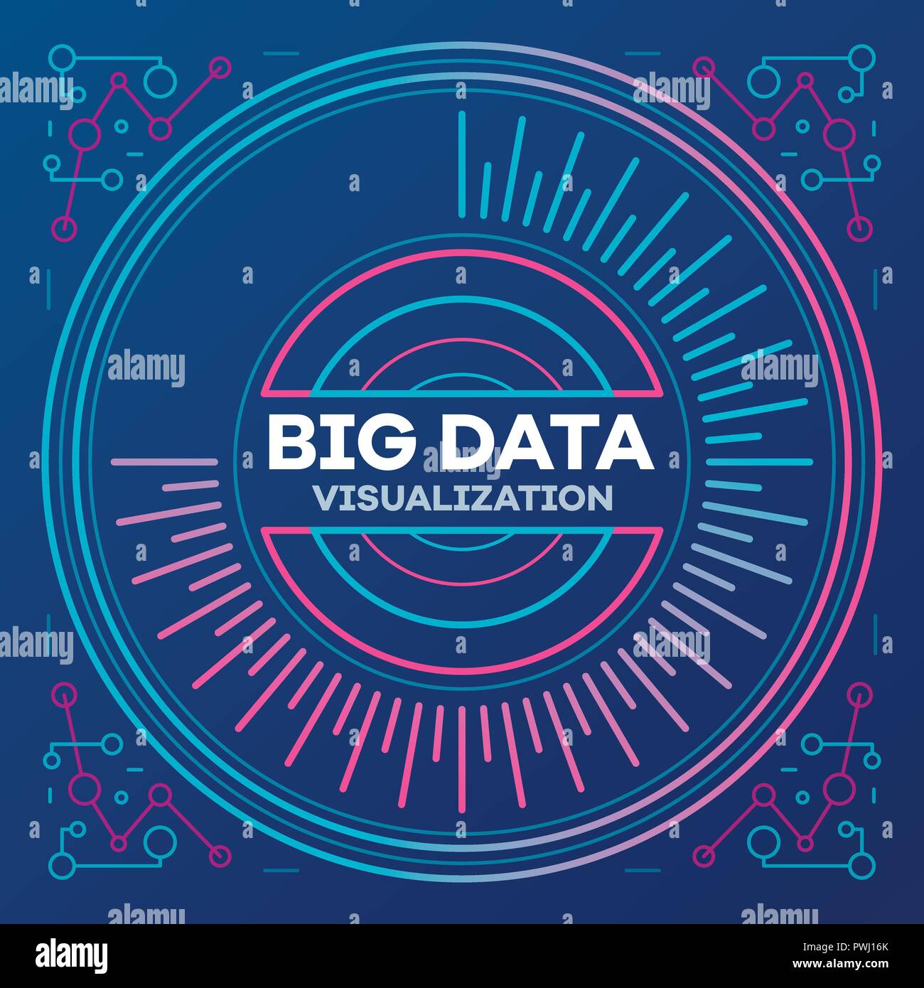 Big data banner, outline style Stock Vector Image & Art - Alamy