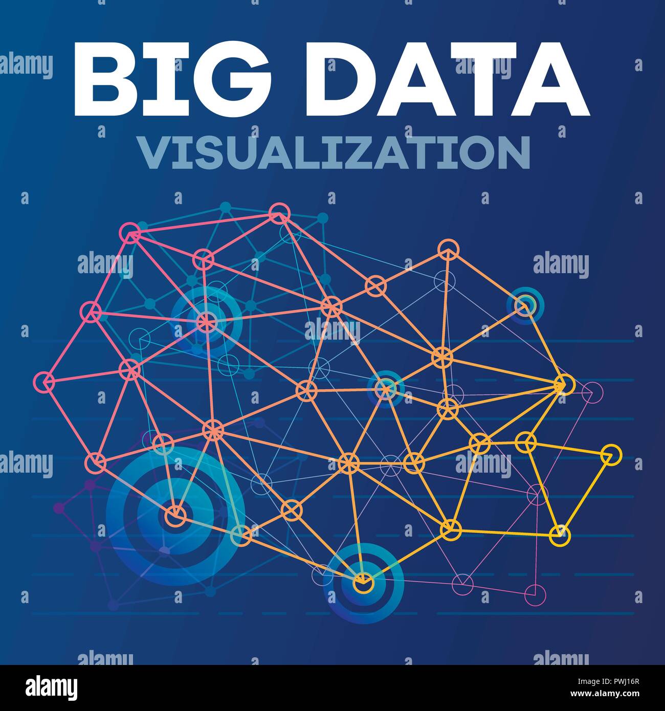 Futuristic big data banner, outline style Stock Vector Image & Art - Alamy