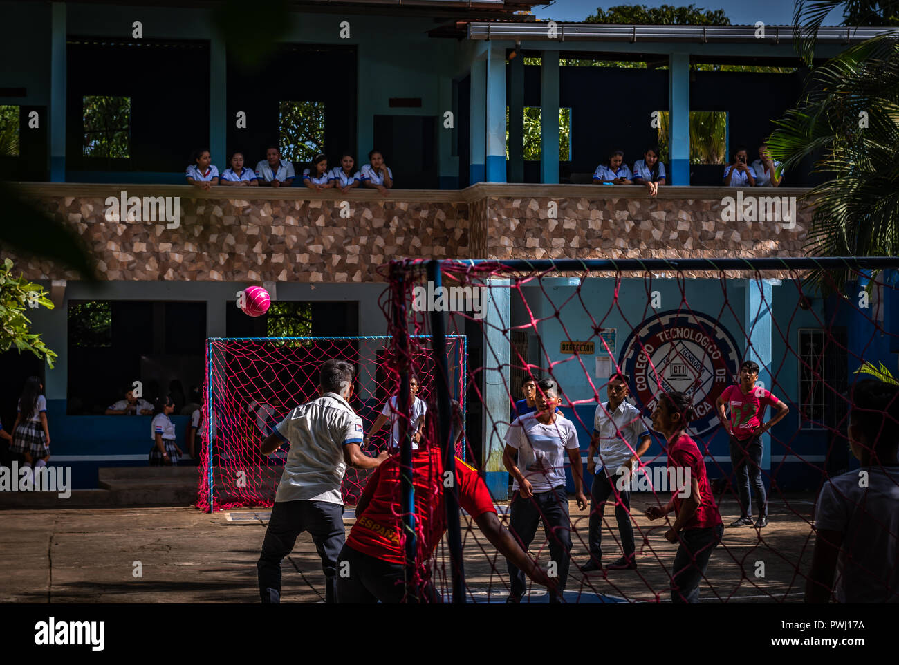 students playing soccer on recess in guatemala Stock Photo - Alamy