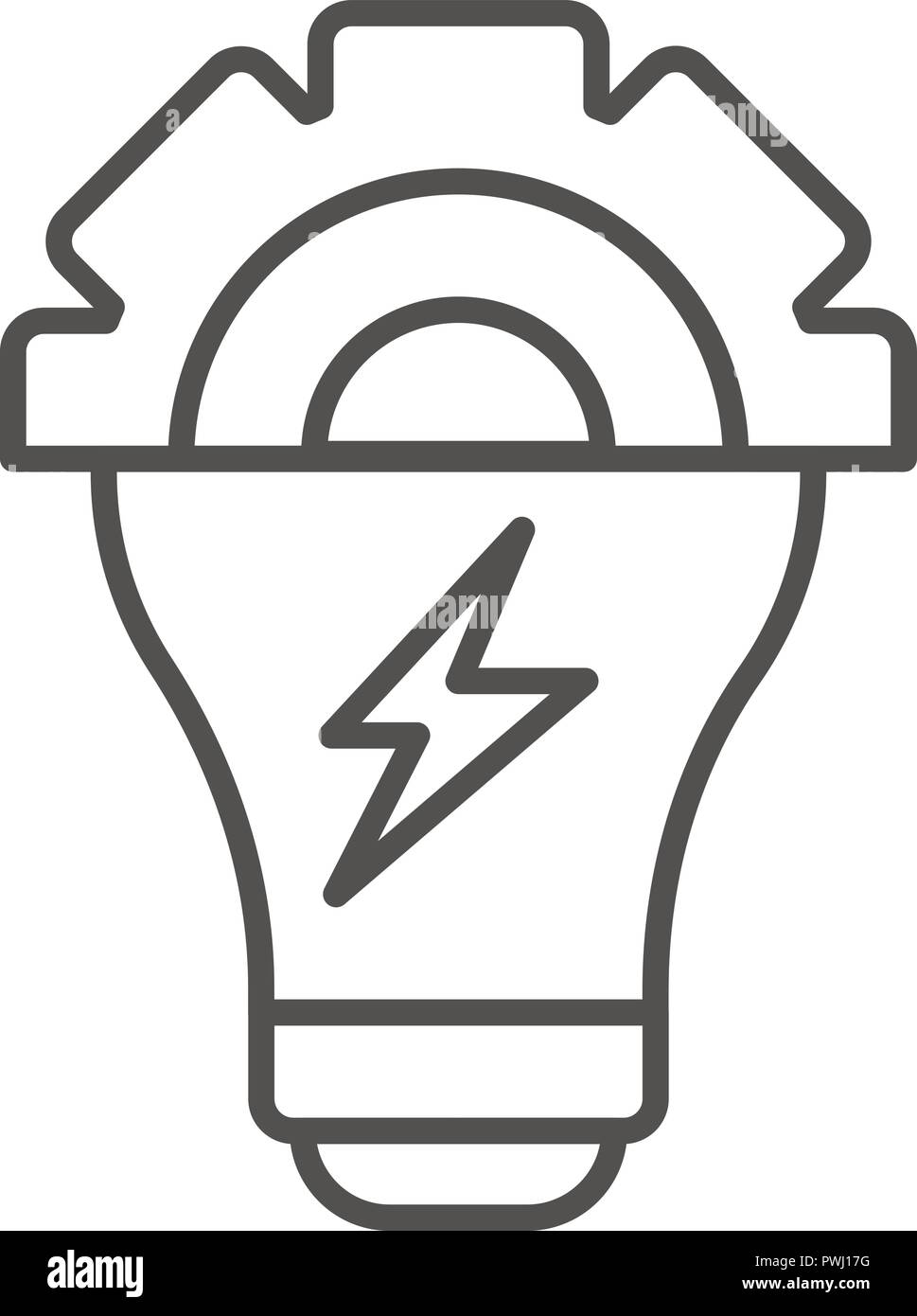 Energy bulb icon, outline style Stock Vector Image & Art - Alamy