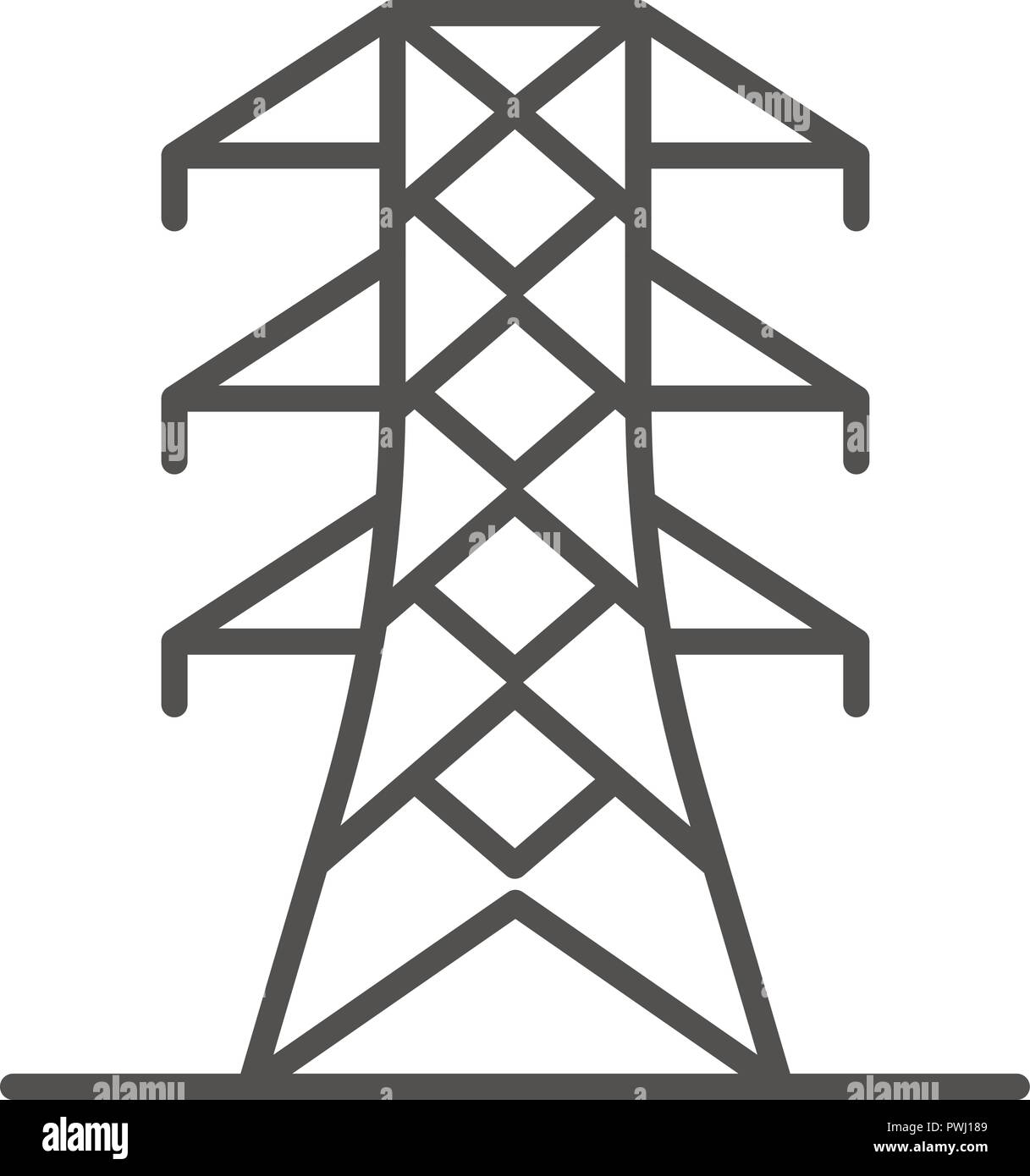 Power energy tower icon, outline style Stock Vector Image & Art - Alamy
