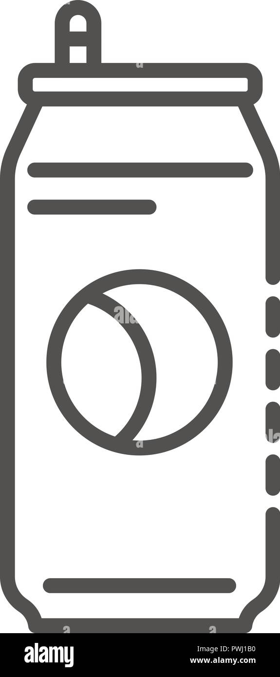 Metal tin can icon, outline style Stock Vector Image & Art - Alamy