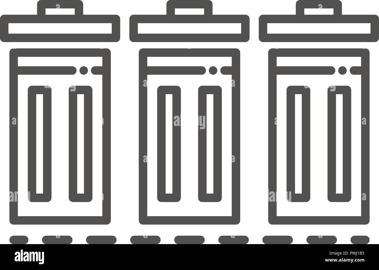 Recycle bin icon, outline style Stock Vector Image & Art - Alamy